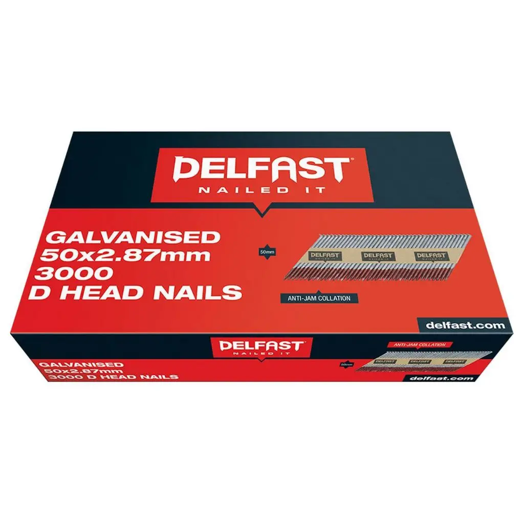 Delfast Galv D Head Nails 50x2.87mm 3000 | WBS Henderson